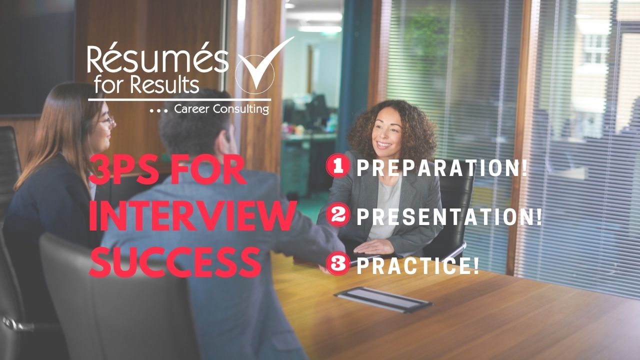 The 3Ps For Interview Success - Résumés for Results